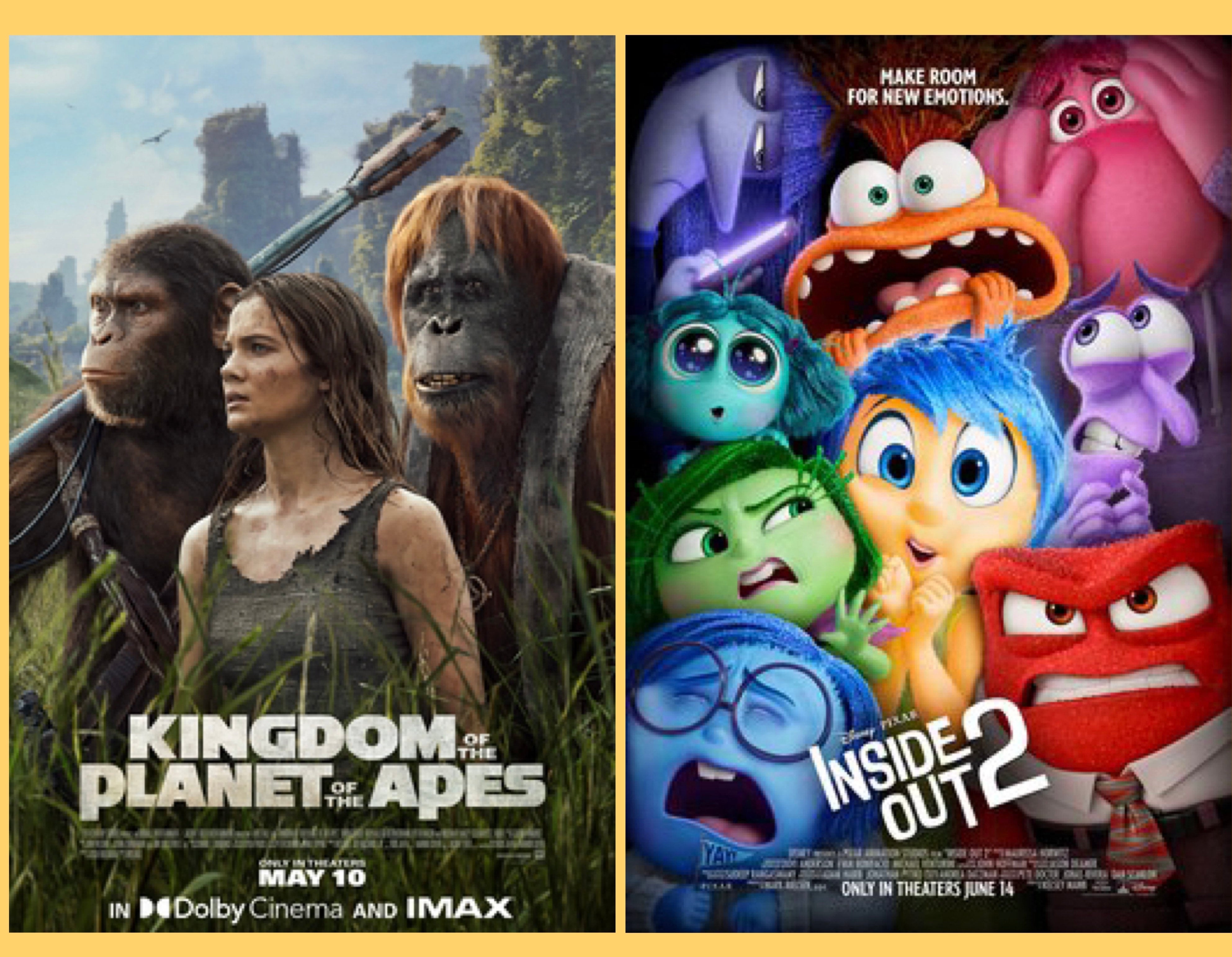 July 4: Kingdom of the Planet of the Apes / Inside Out 2 | Shoebox Drive-In