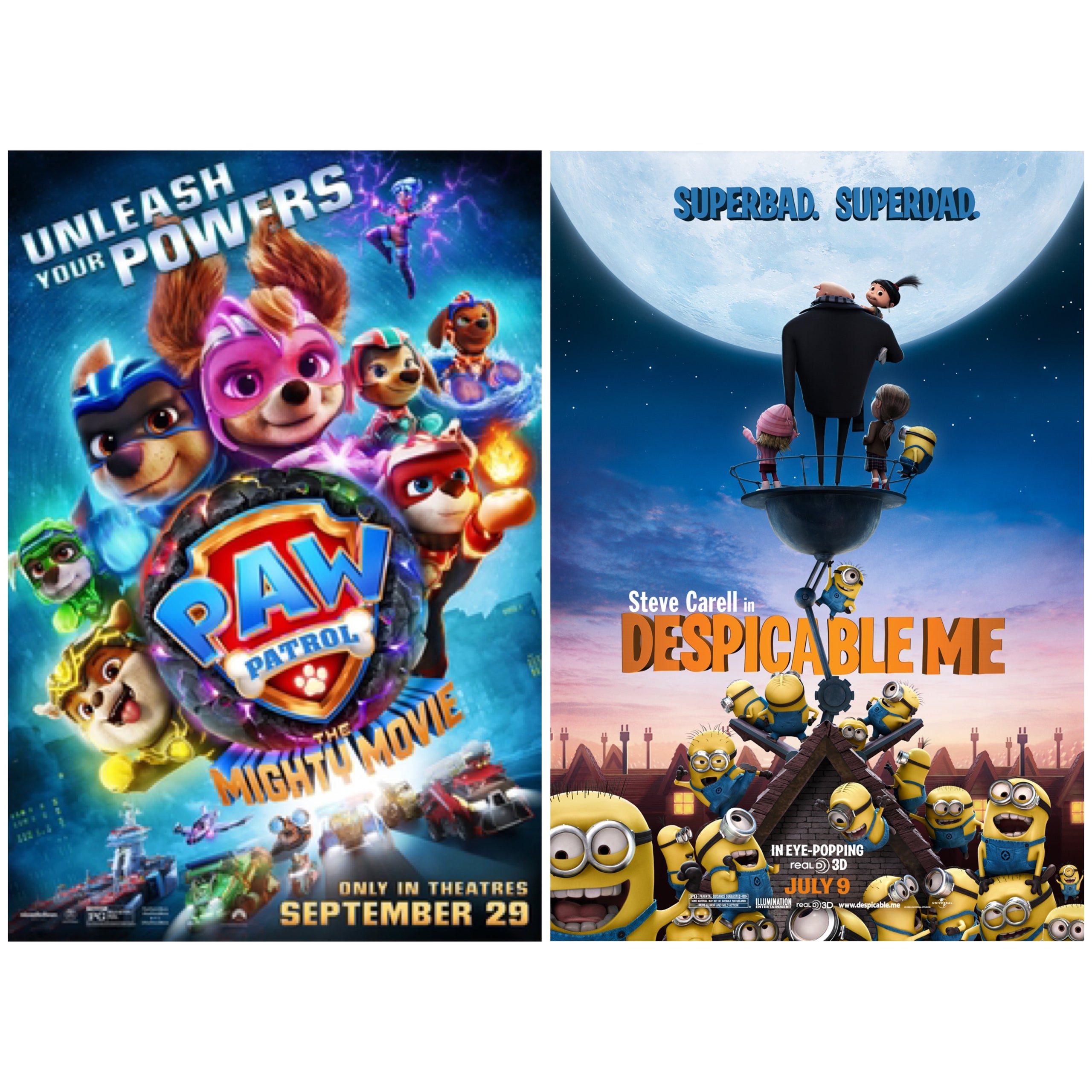 October 13: Paw Patrol: The Mighty Movie / Despicable Me | Shoebox Drive-In